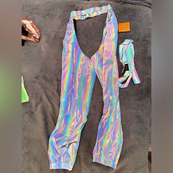 iHeartRaves | Pants & Jumpsuits | Iheartraves Reflective Chaps | Poshmark